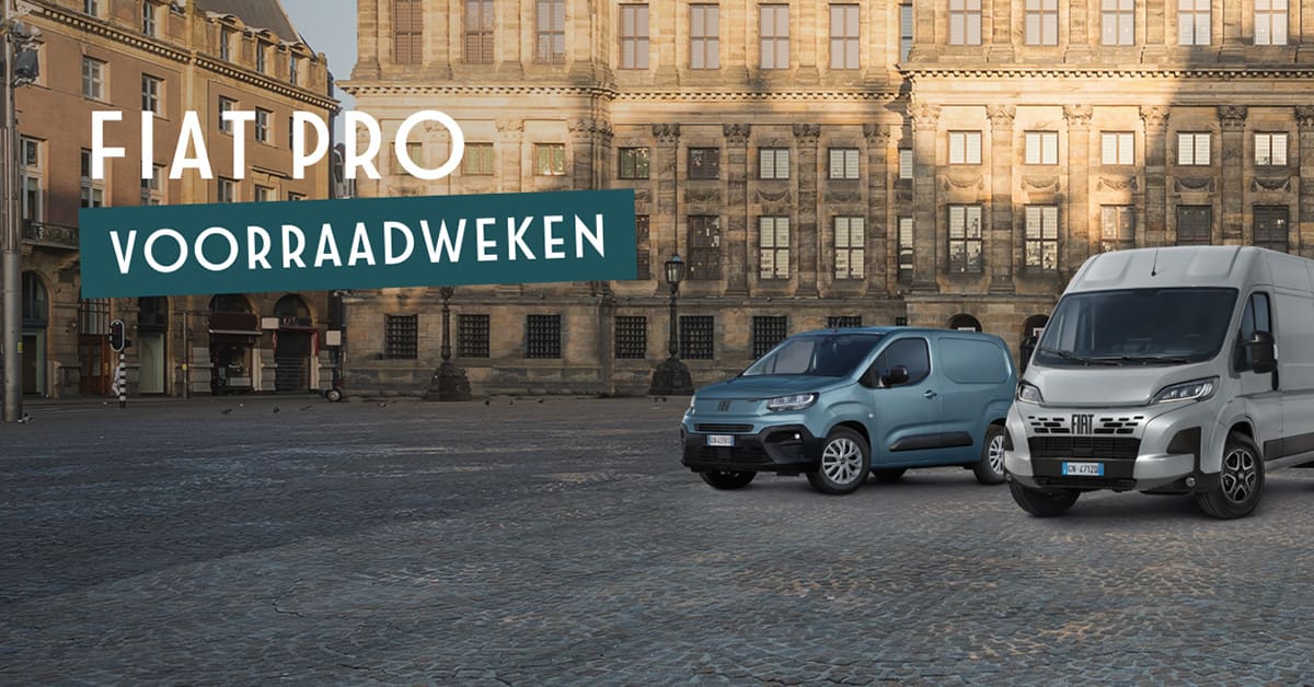 Fiat Pro Voorraadweken: tot € 4.300 voordeel - Mobility Group Haaker